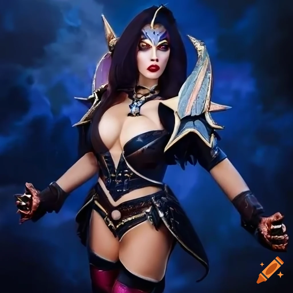 Sorceress evillyn from heman on Craiyon