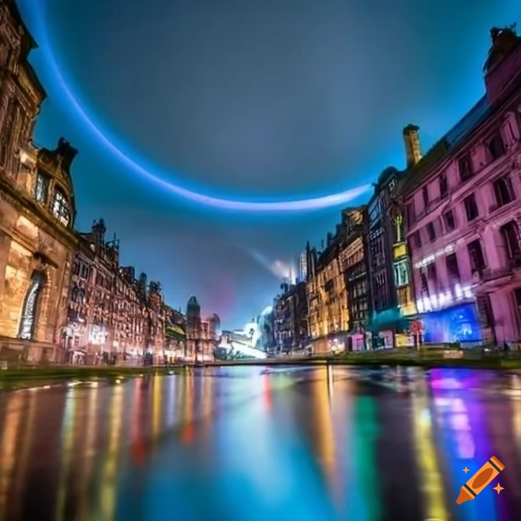 Futuristic cityscape in belfast, ireland on Craiyon