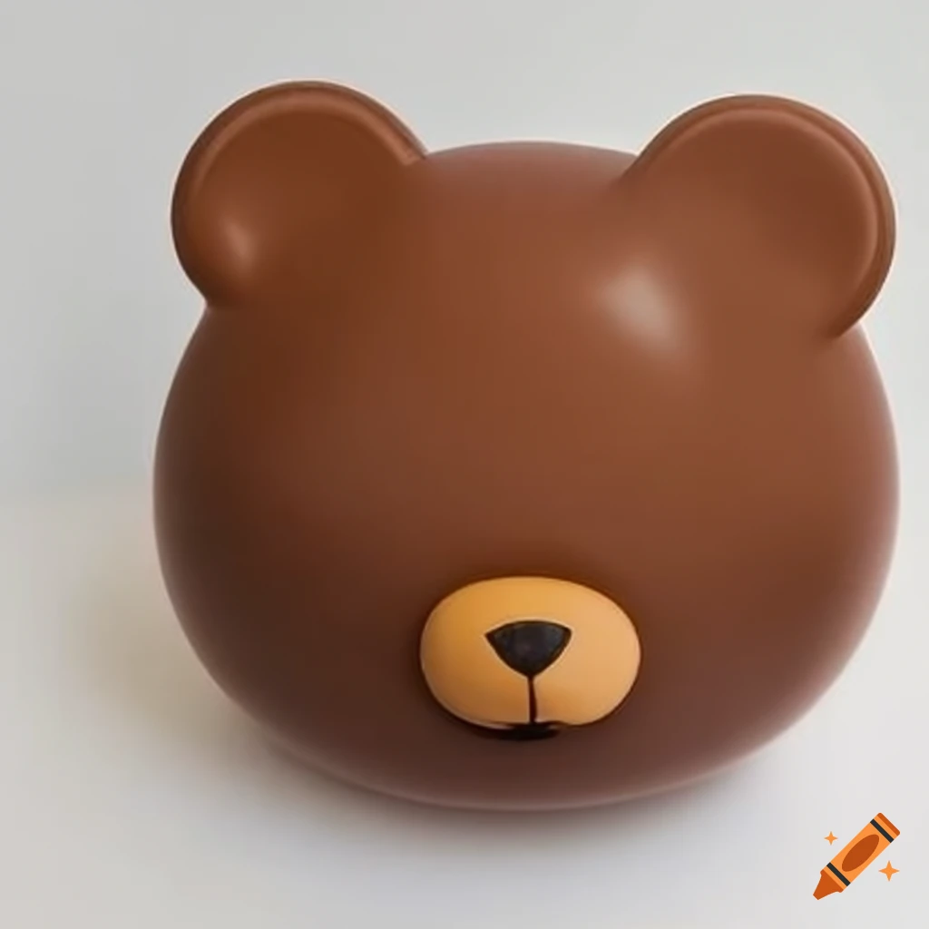 Bear-shaped body scrub container on Craiyon