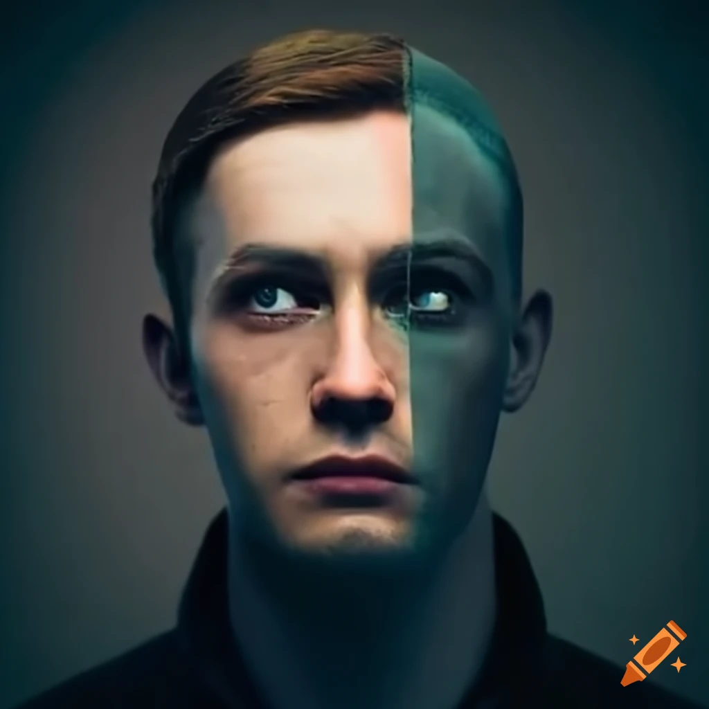 Thoughtful man looking upwards on Craiyon