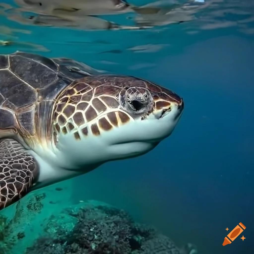 Turtle and shark hybrid on Craiyon