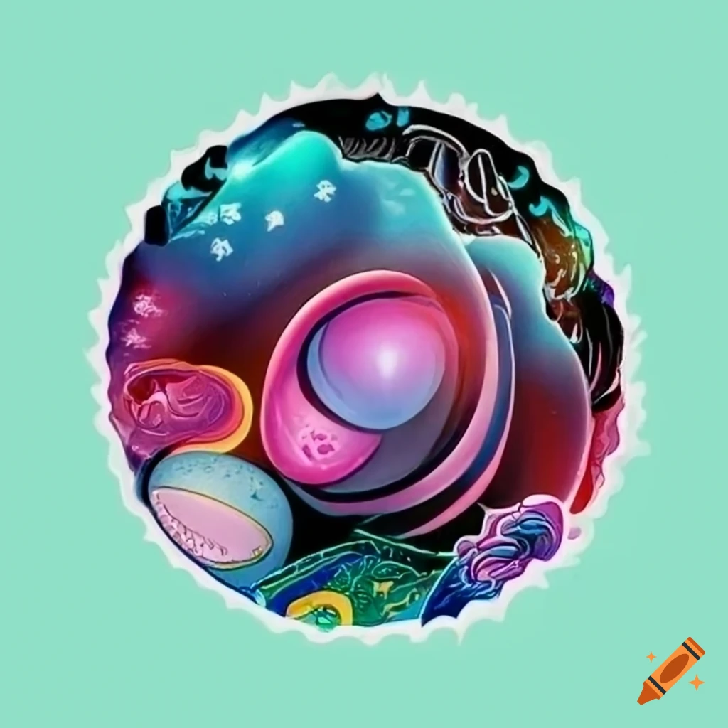 Sticker sheet on Craiyon