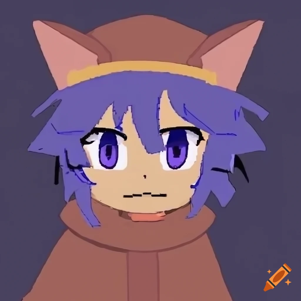 Niko from OneShot in an oversized brown robe and hat with cat ears on ...