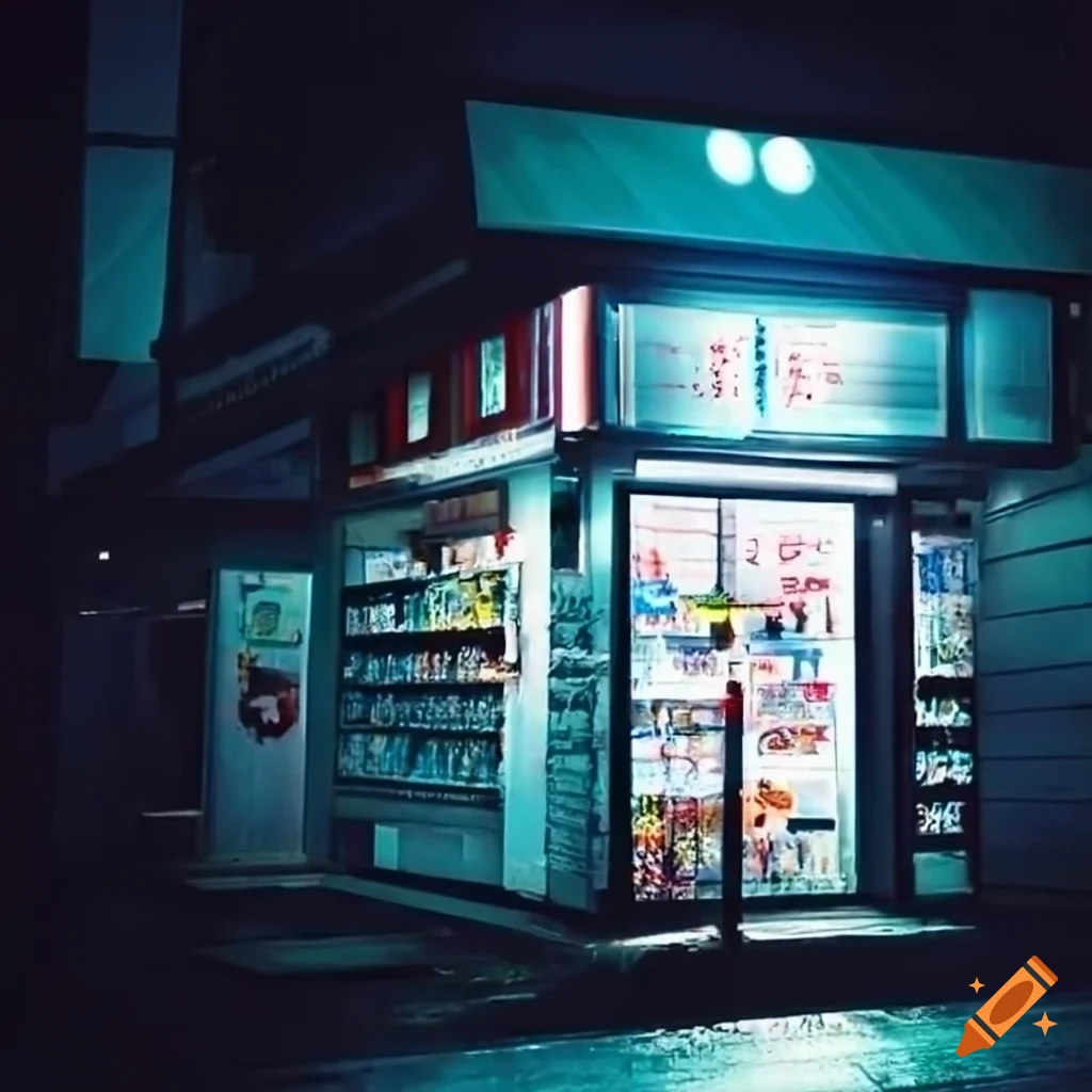 Convenience store at night in japan on Craiyon
