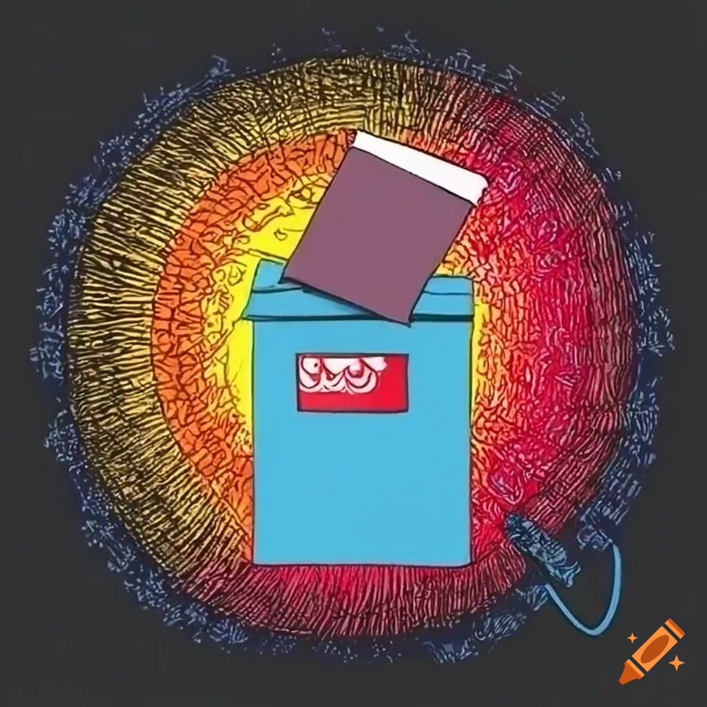 Colours of democracy: celebration the power of voting on Craiyon