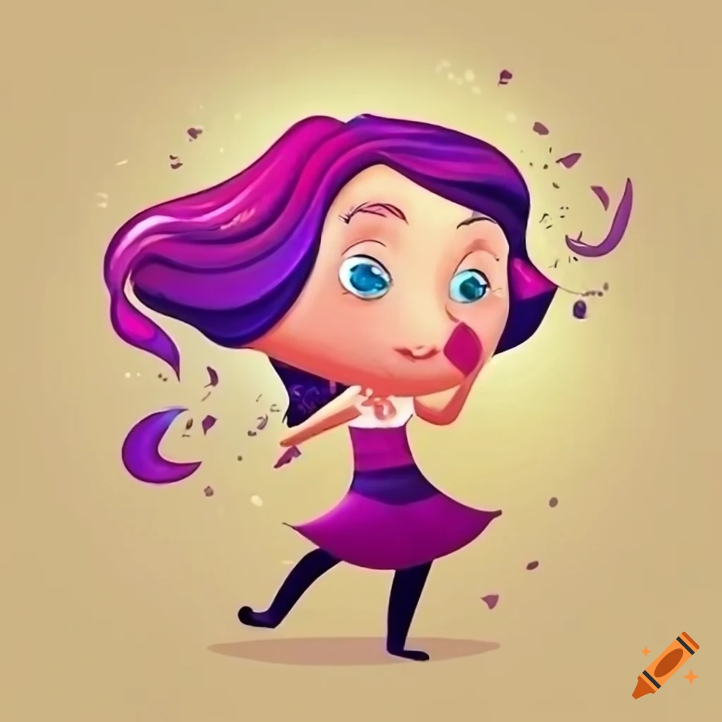 Magical jewish girl cartoon character on Craiyon