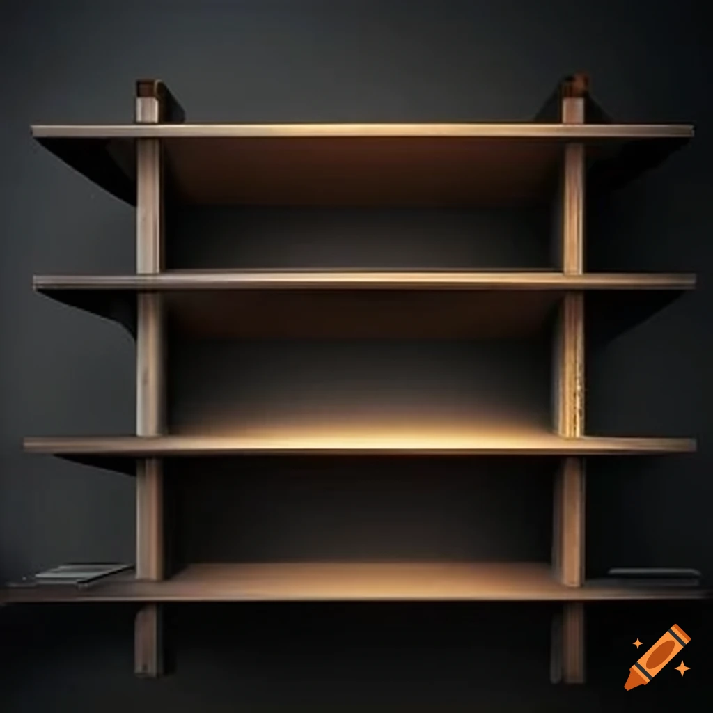 Empty lab shelves for a game on Craiyon