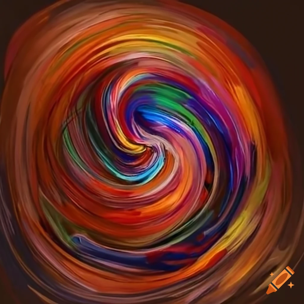 Abstract representation of harmony on Craiyon