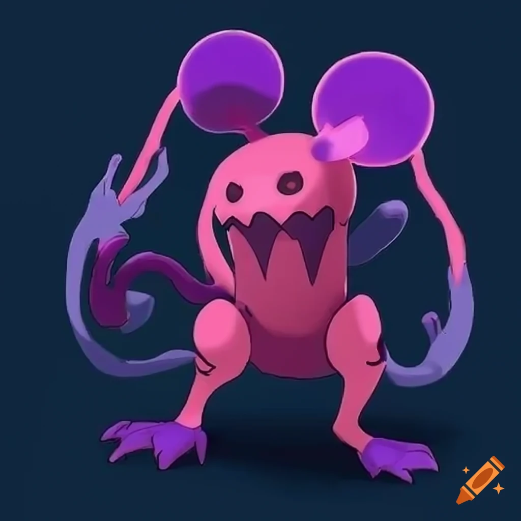 Poison-type pokemon with 2 evolutions on Craiyon