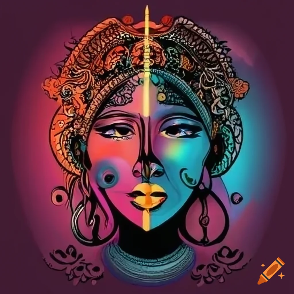 Abstract representation of harmony on Craiyon