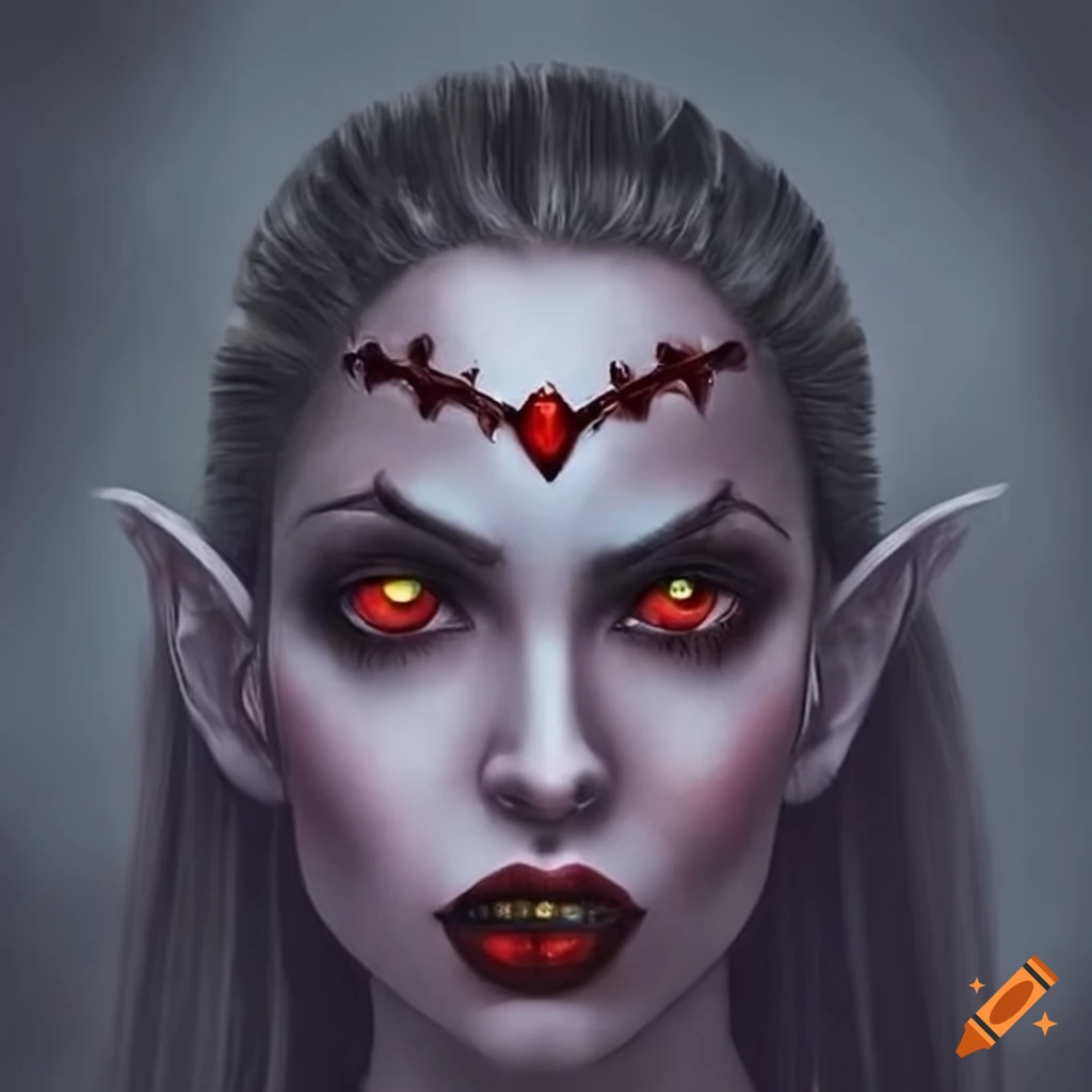 Enchanting female vampire on Craiyon