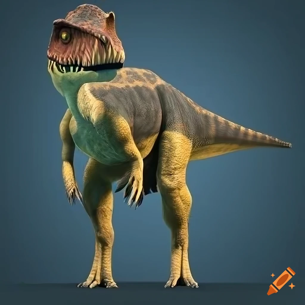 Pachycephalosaurus dinosaur with detailed scaly skin texture in warm ...