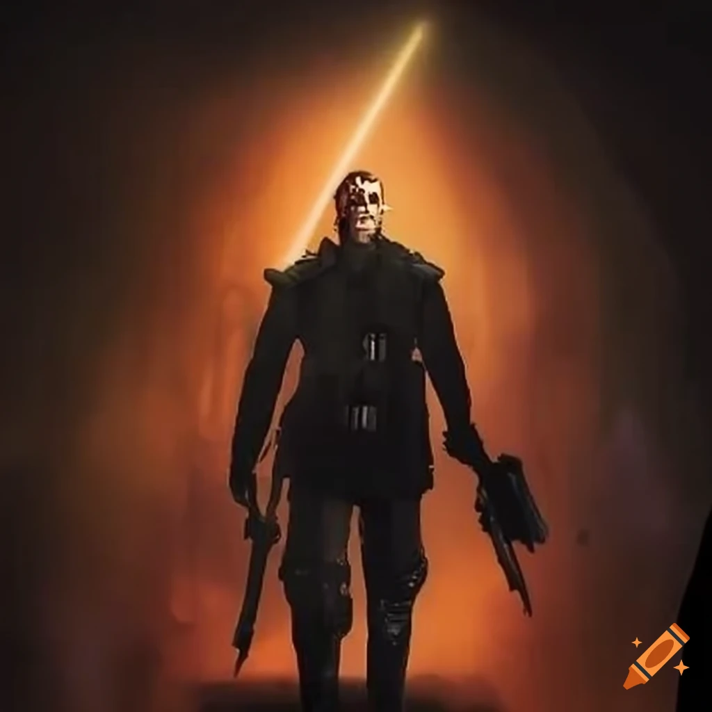 Human in a dystopian future similar to star wars on Craiyon