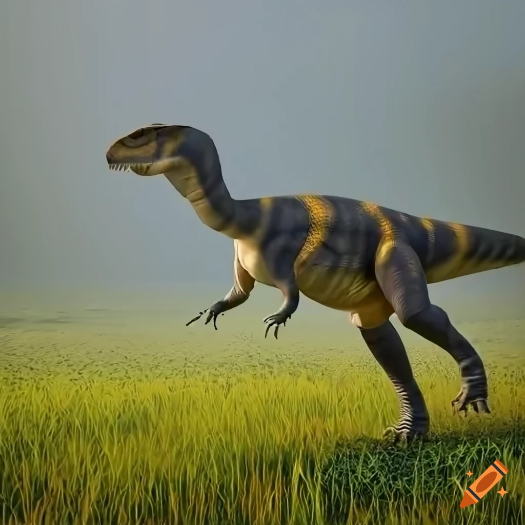 Hefty Iguanodon dinosaur with intricate color pattern and elephant-like ...