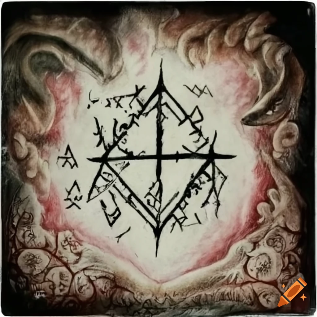 New mythical, magical, nordic rune on Craiyon