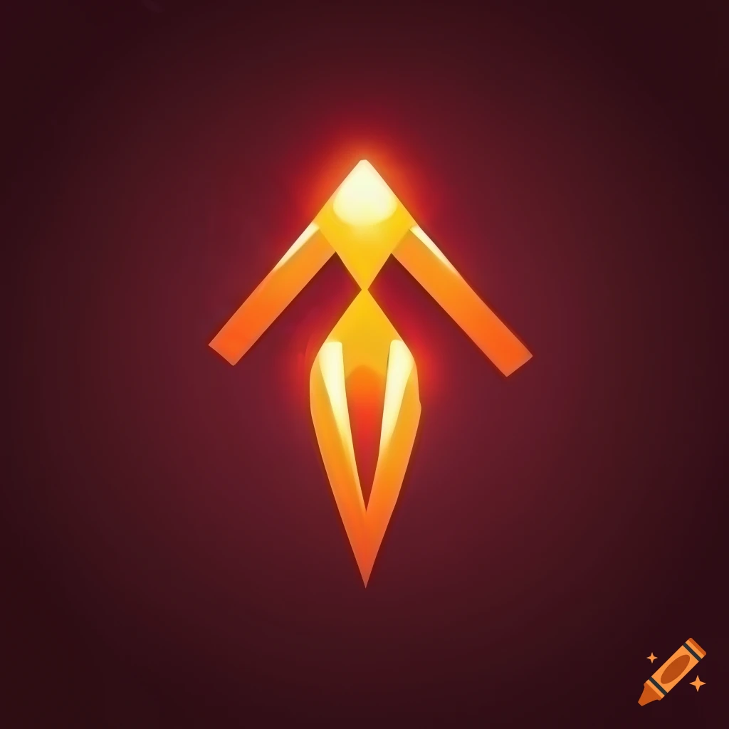 High resolution 4k runic symbol icon in a fantasy sci-fi style on Craiyon