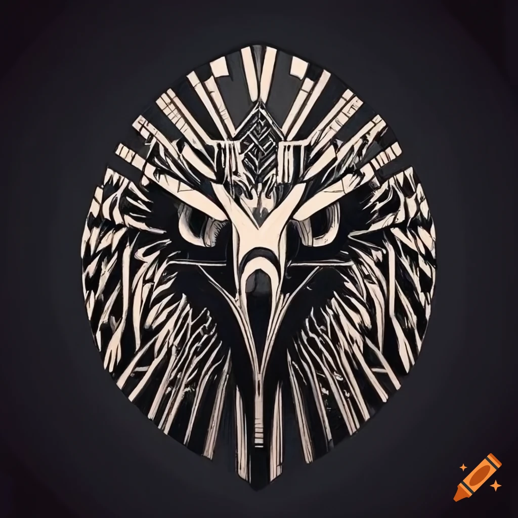 Art deco style eagle inspired by the empire state building lobby on Craiyon