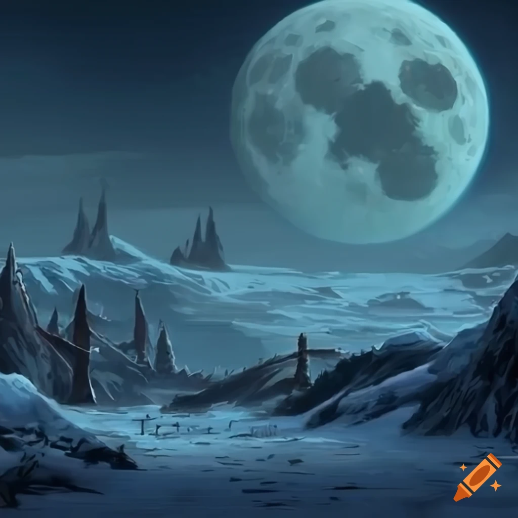 Zoom background for dungeons and dragons game set in icewind dale with ...