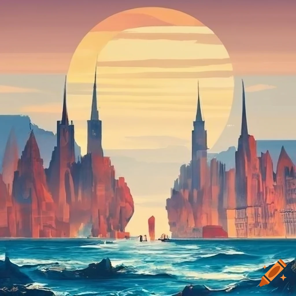 Highly detailed exceptional travel poster on Craiyon