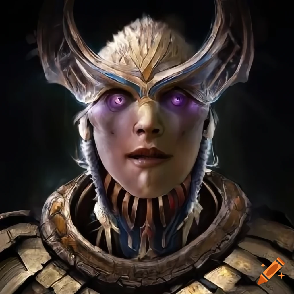 Group of fantasy realm heroes wearing magical armor on Craiyon