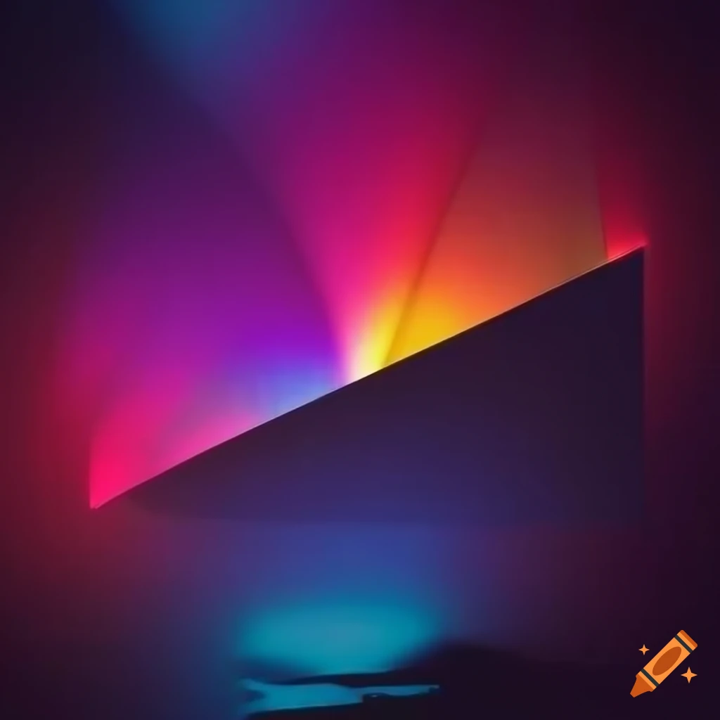 Bold graphic design with electric color palette representing energy and ...