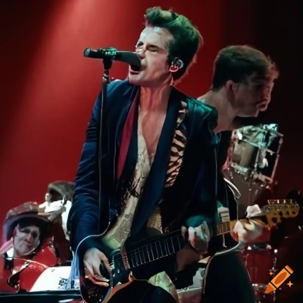 The killers performing live at madison square garden on Craiyon