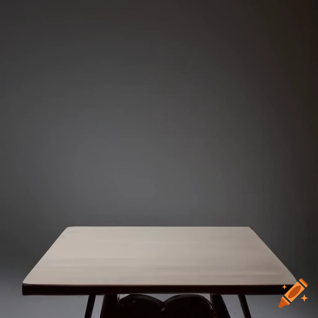 Empty table for food presentation on Craiyon