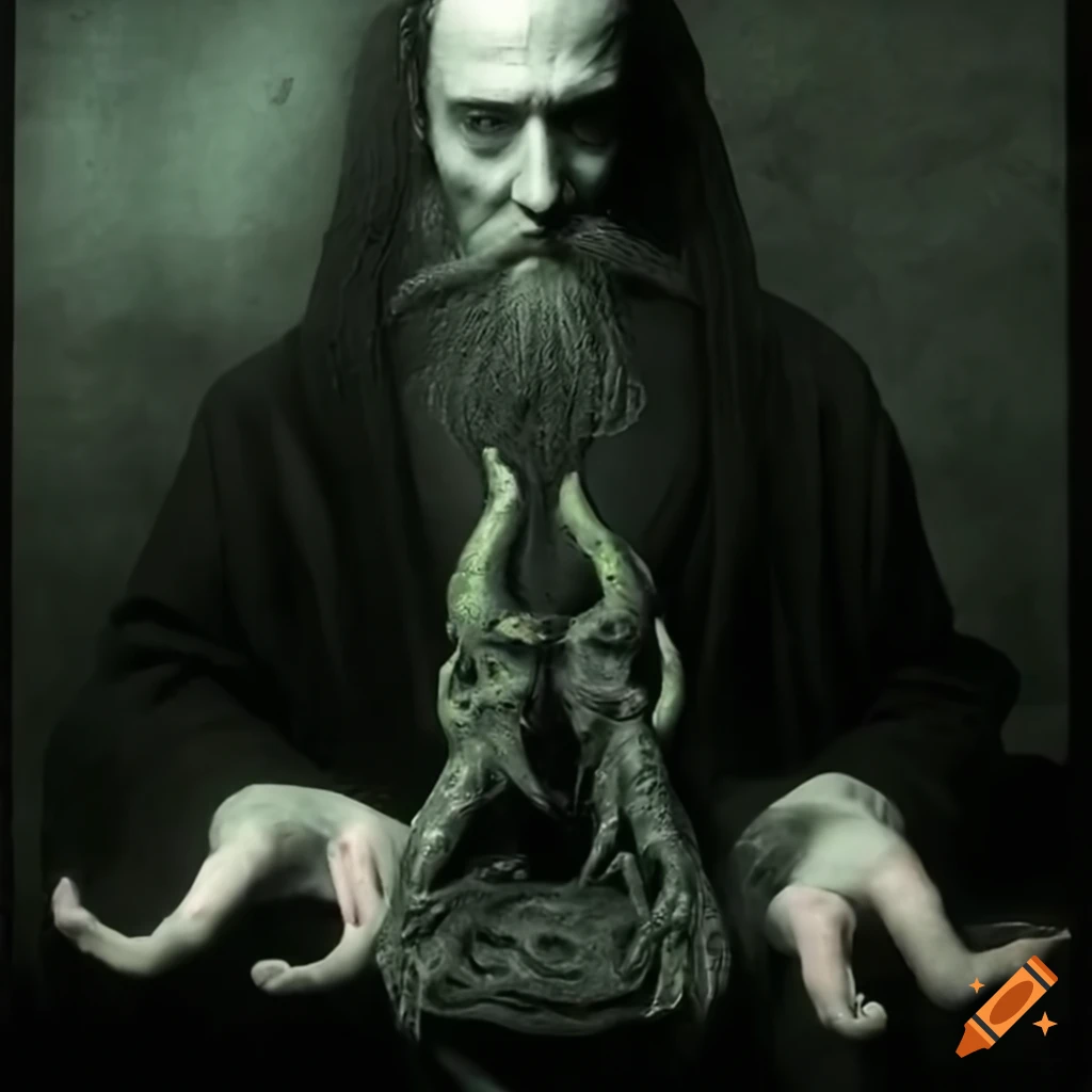 Man summoning cthulhu on Craiyon