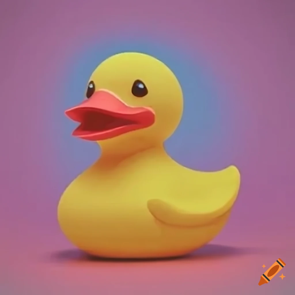 Rubber ducky scene on Craiyon