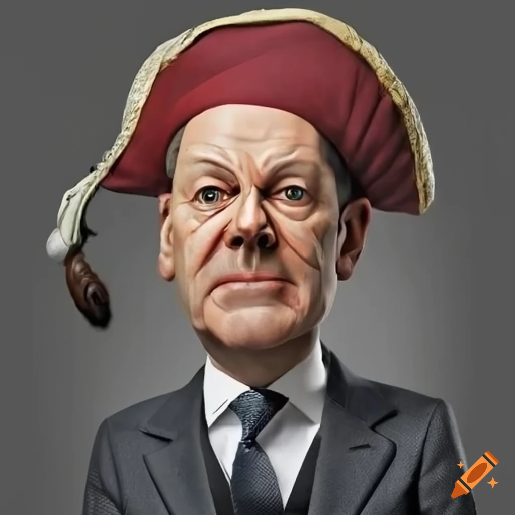 German bundeskanzler olaf scholz in pirate costume on Craiyon