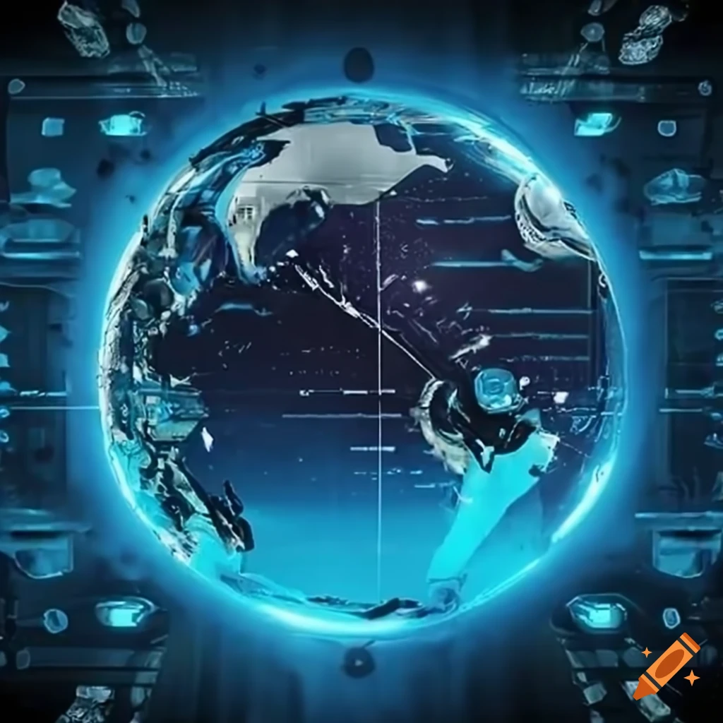 Technology concept illustration on Craiyon