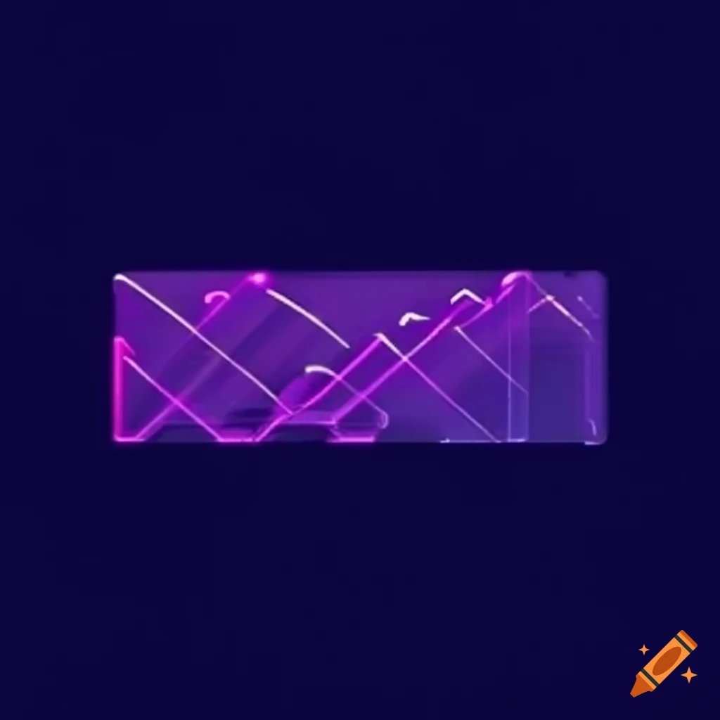 Visualization of statistics using simple purple lines on Craiyon