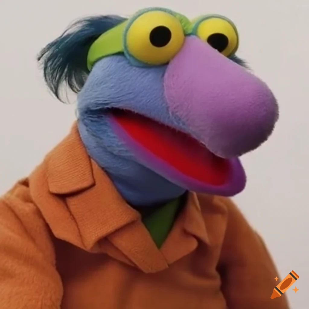 Gonzo the muppet without his nose on Craiyon