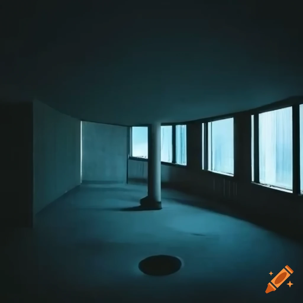 Dreamy liminal space with brutalist soviet architecture on Craiyon