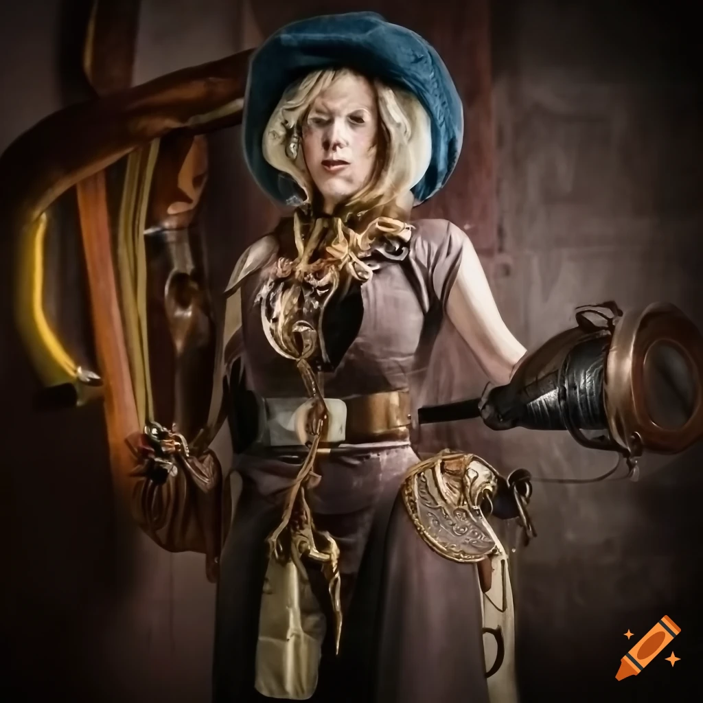 Biopunk vacuum cleaner representation in steampunk style on Craiyon