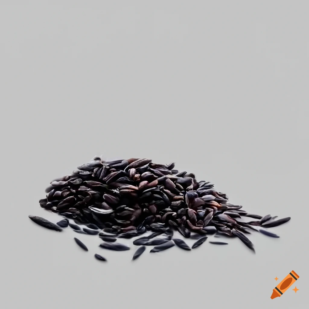 Black rice falling with transparent background in png format on Craiyon
