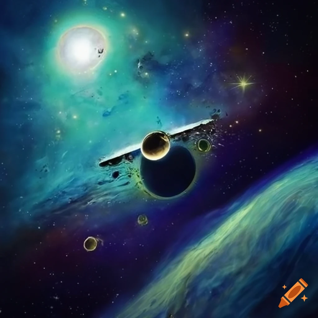 Space art on Craiyon