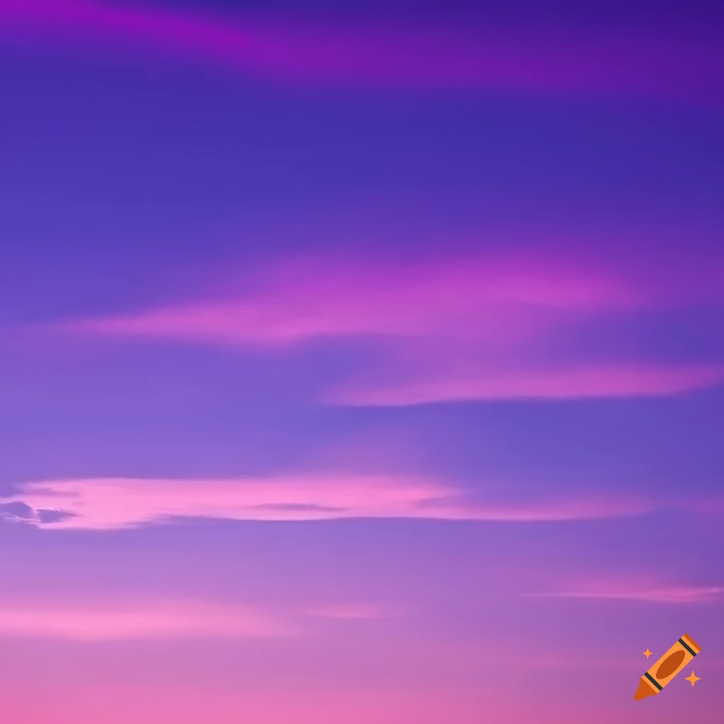 Purple clouds in a striking purple sky on Craiyon