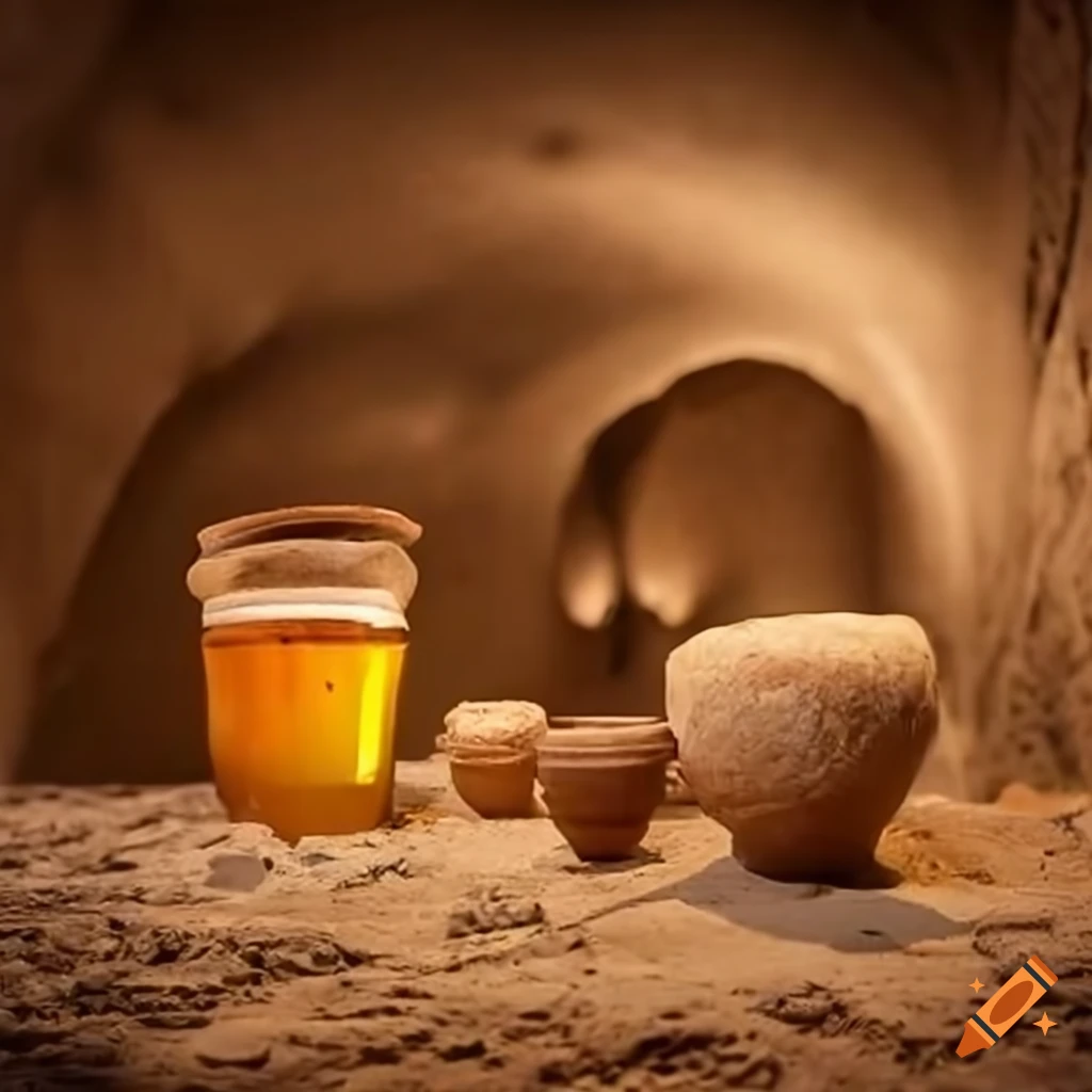 Ancient Egyptian Pots Of Honey In A Historical Context On Craiyon