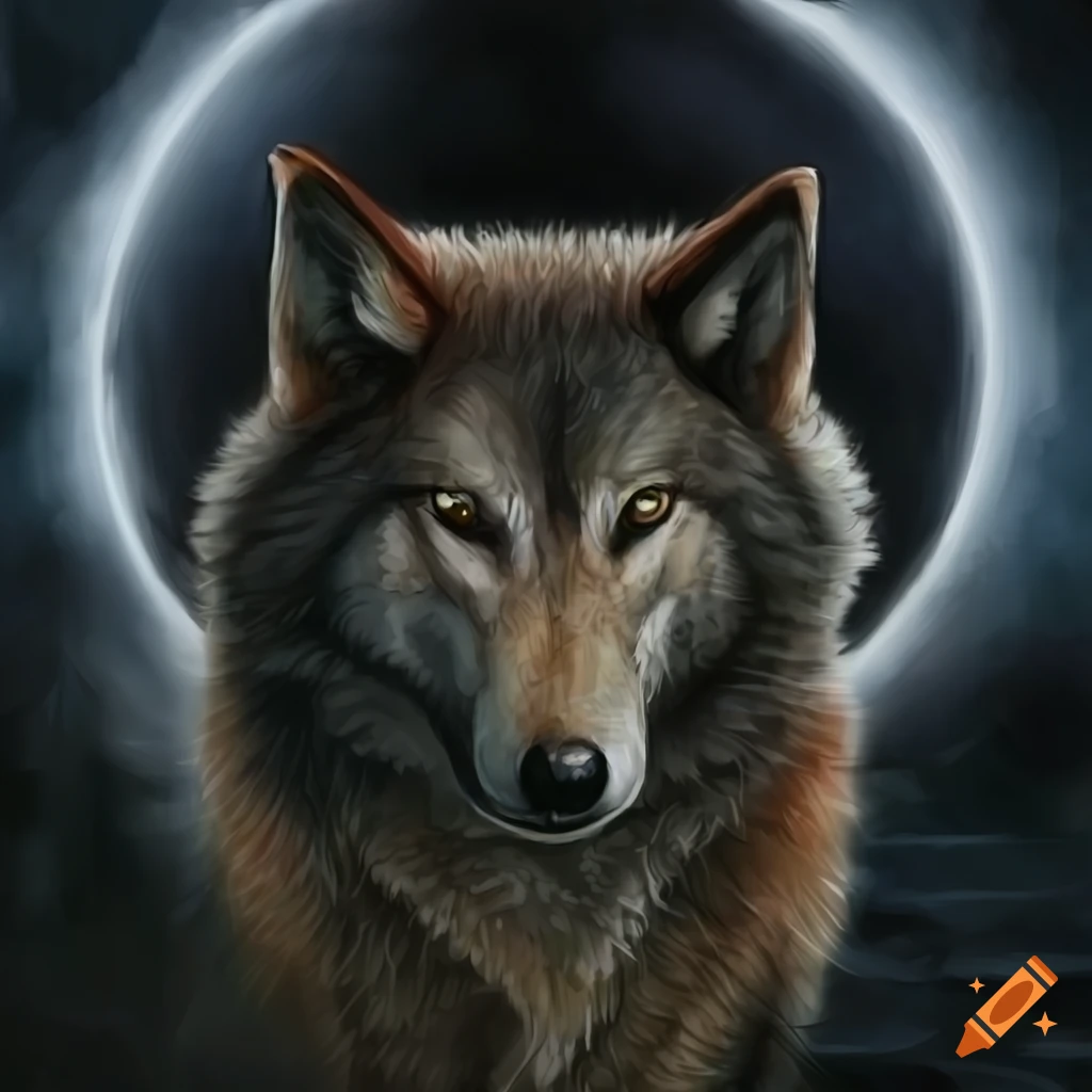 Artwork of wolves and birds by anne stokes on Craiyon