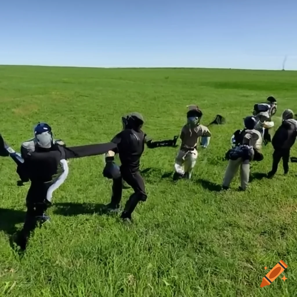 Scp personnel playing in a liminal space on Craiyon