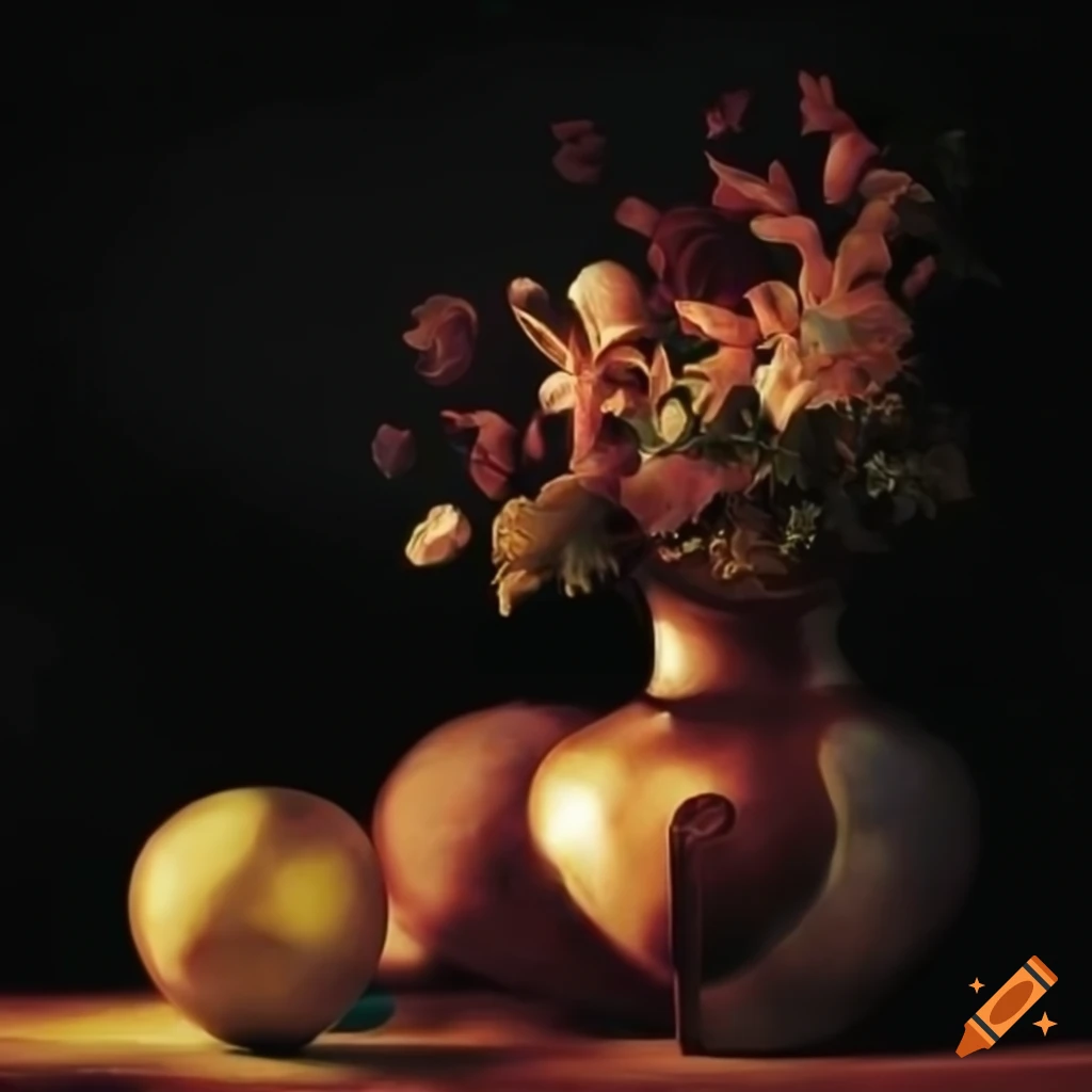 Classical still life in modern style on Craiyon