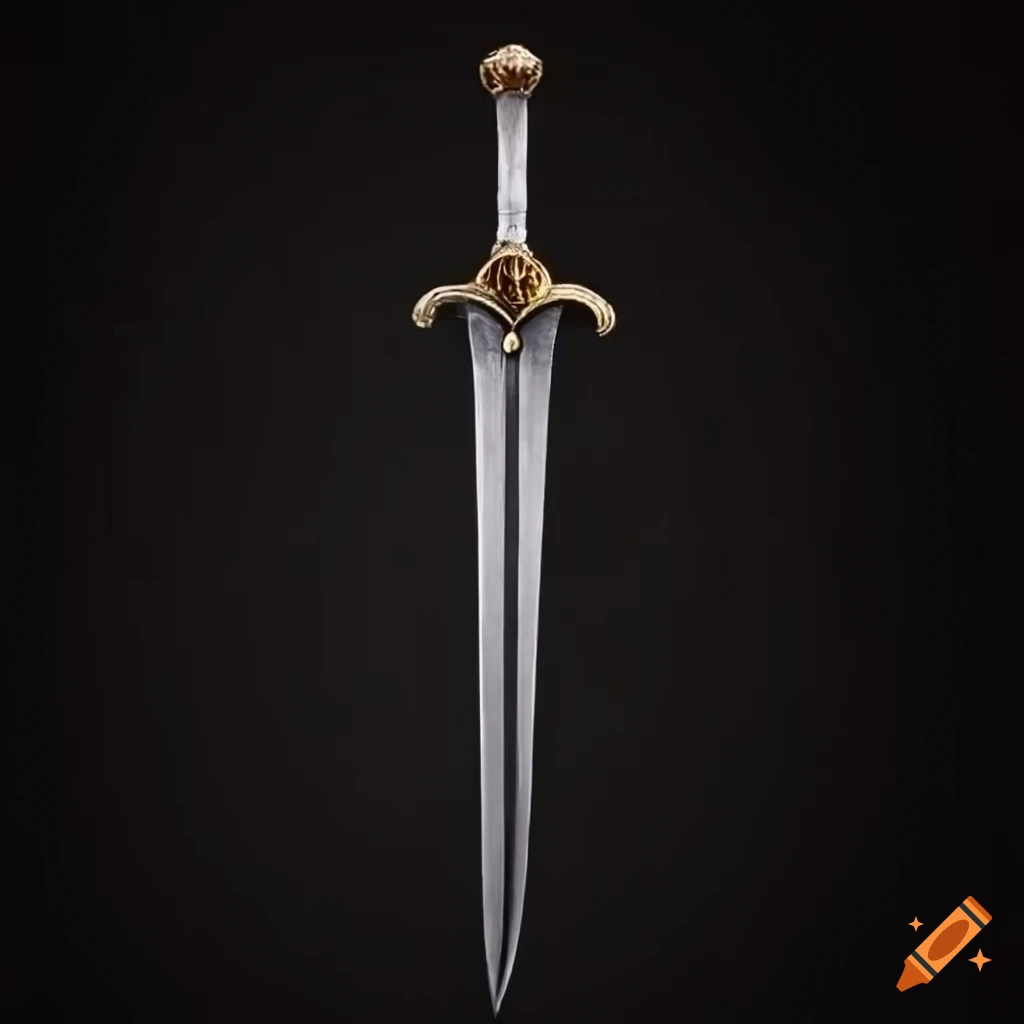 Full view of a sword on Craiyon