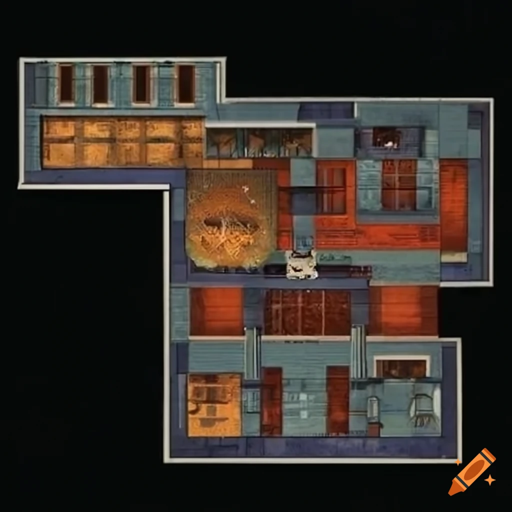 Competitive deathmatch layout on Craiyon