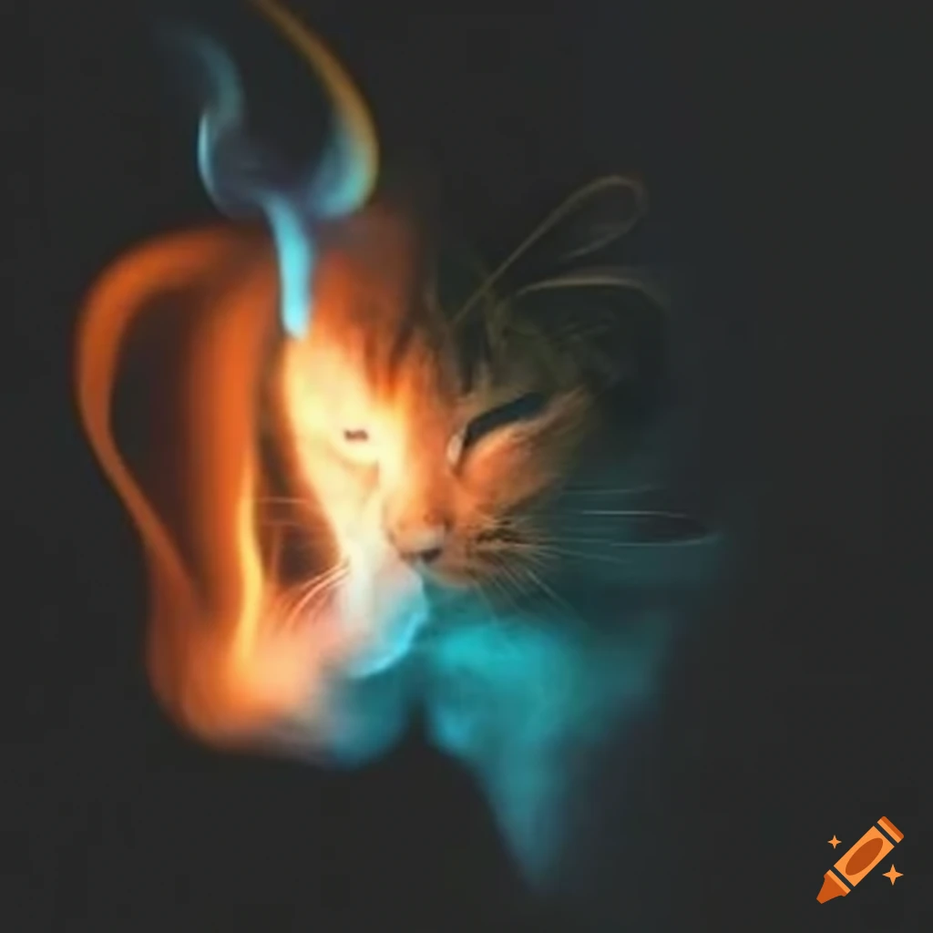 Cat vaping electric pod after programming on 1c on Craiyon