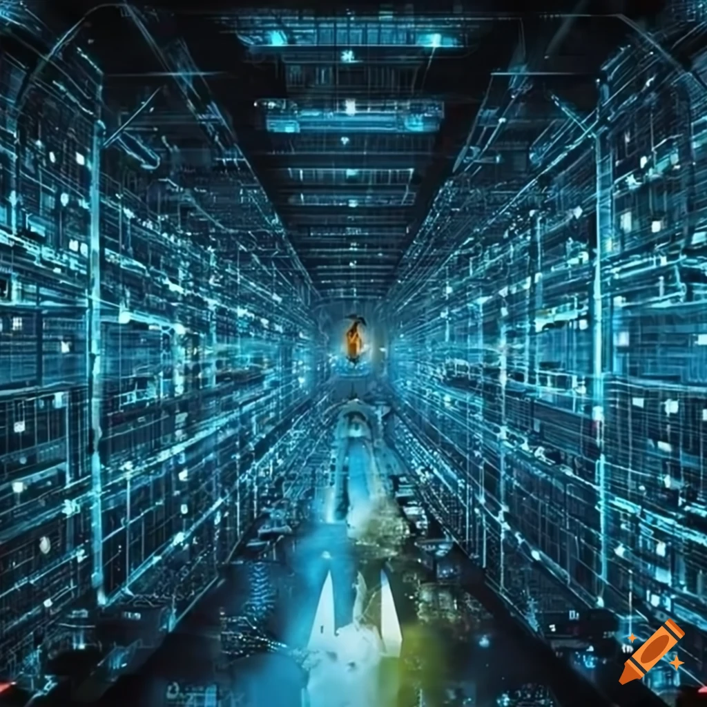 Network-themed desktop wallpaper on Craiyon