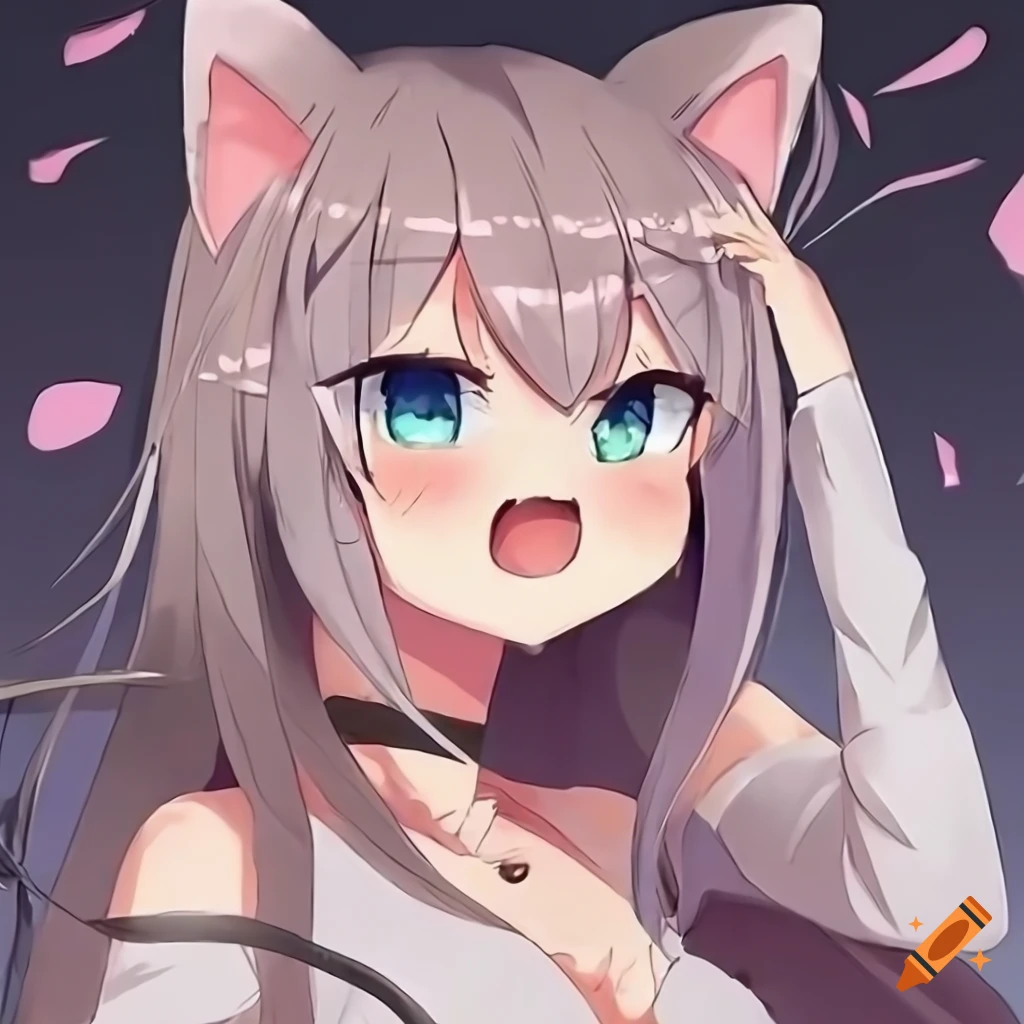 Anime Cat Waifu On Craiyon