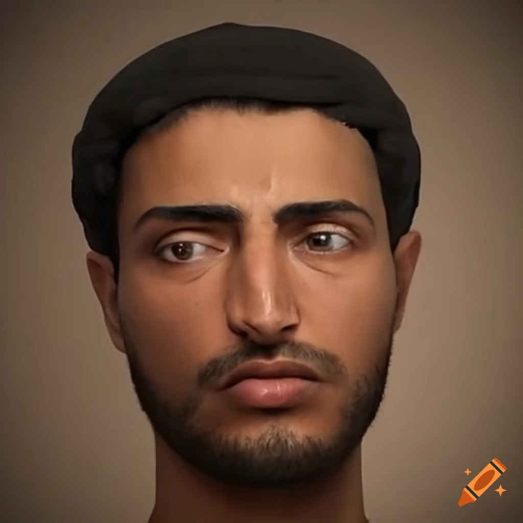 Portrait of a man with middle eastern and Egyptian heritage on Craiyon