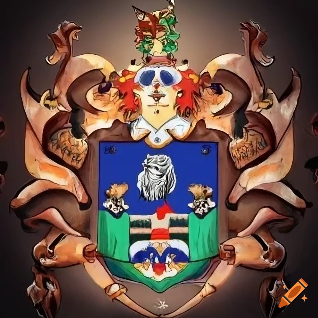 Family crest with Rotterdam theme and IT symbols on Craiyon