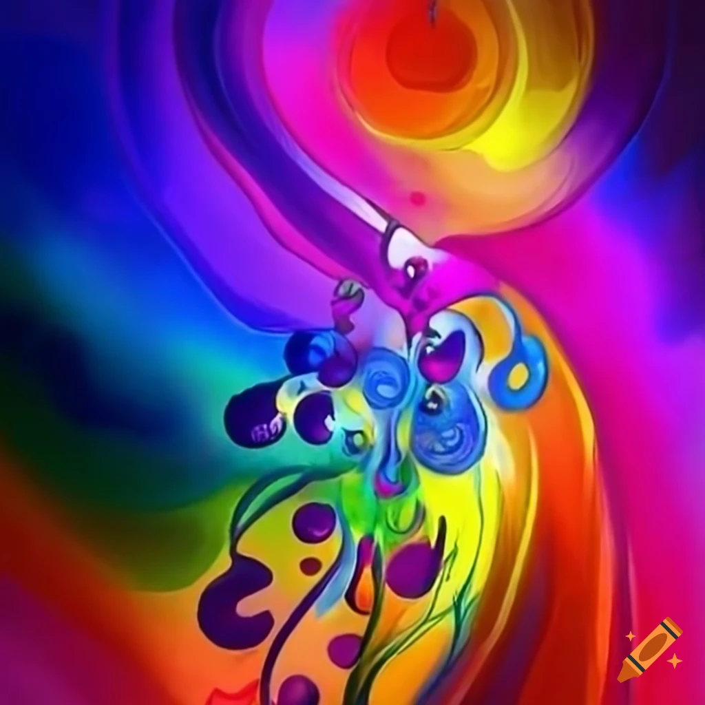 Abstract representation of harmony on Craiyon